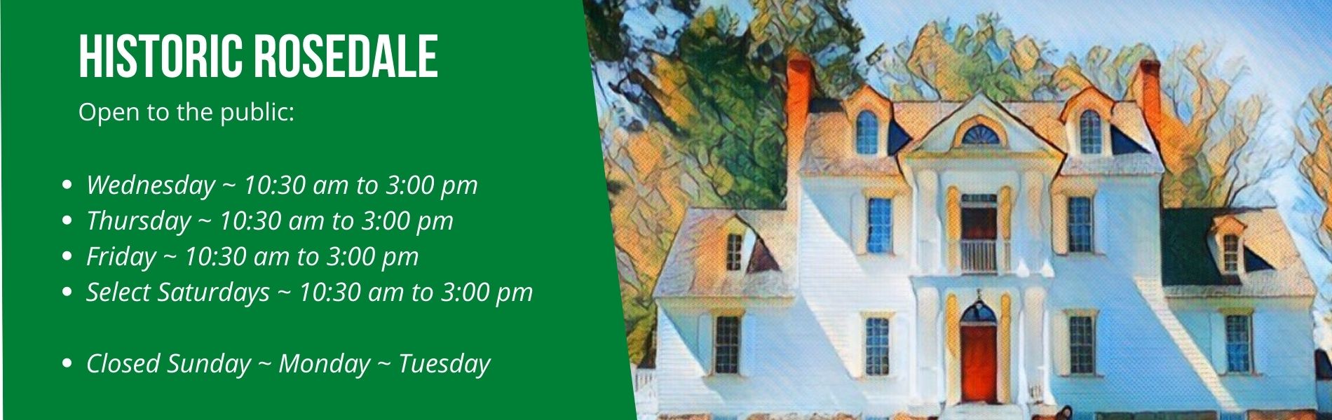 Homepage - Historic Rosedale